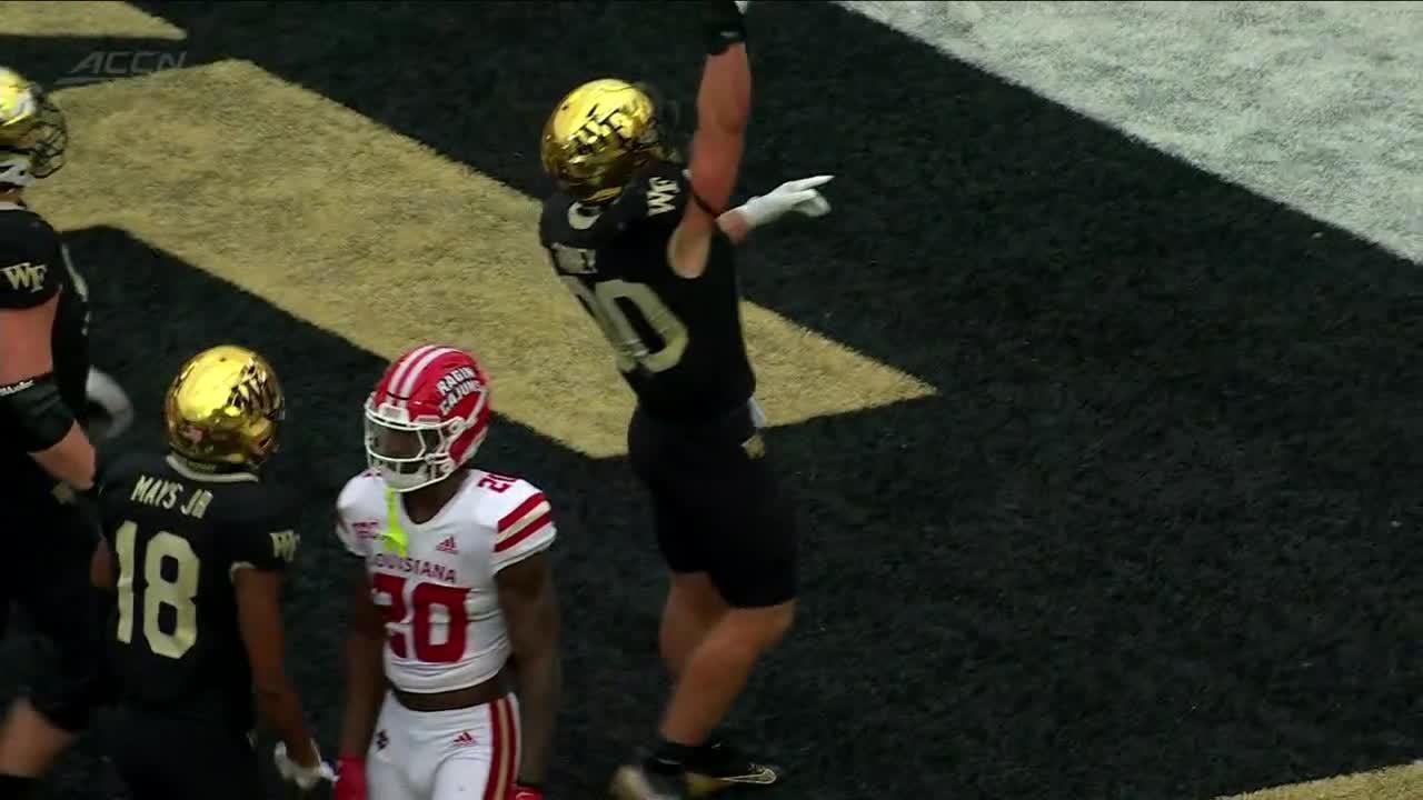 Touchdown! Tate Carney scores vs. Louisiana - ESPN Video