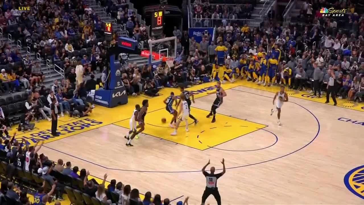 Steph Curry uses the shot fake to set up a deep 3 for Warriors - ESPN Video
