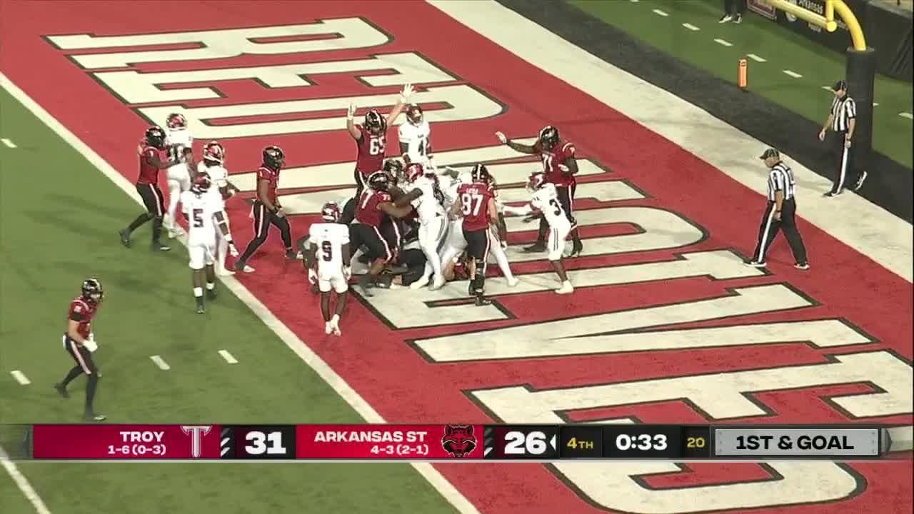 Zak Wallace powers over for winning TD for Arkansas State - ESPN Video