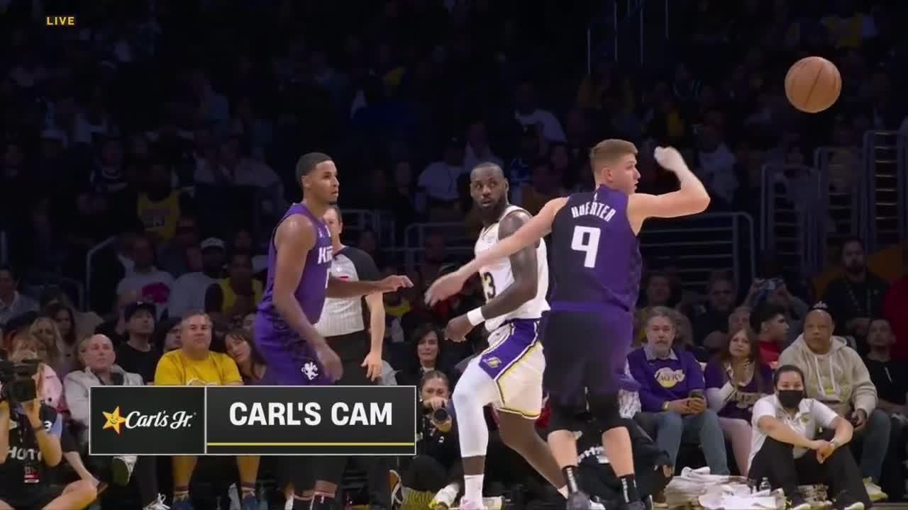 LeBron hits Dalton Knecht with a behind-the-back dime - ESPN Video