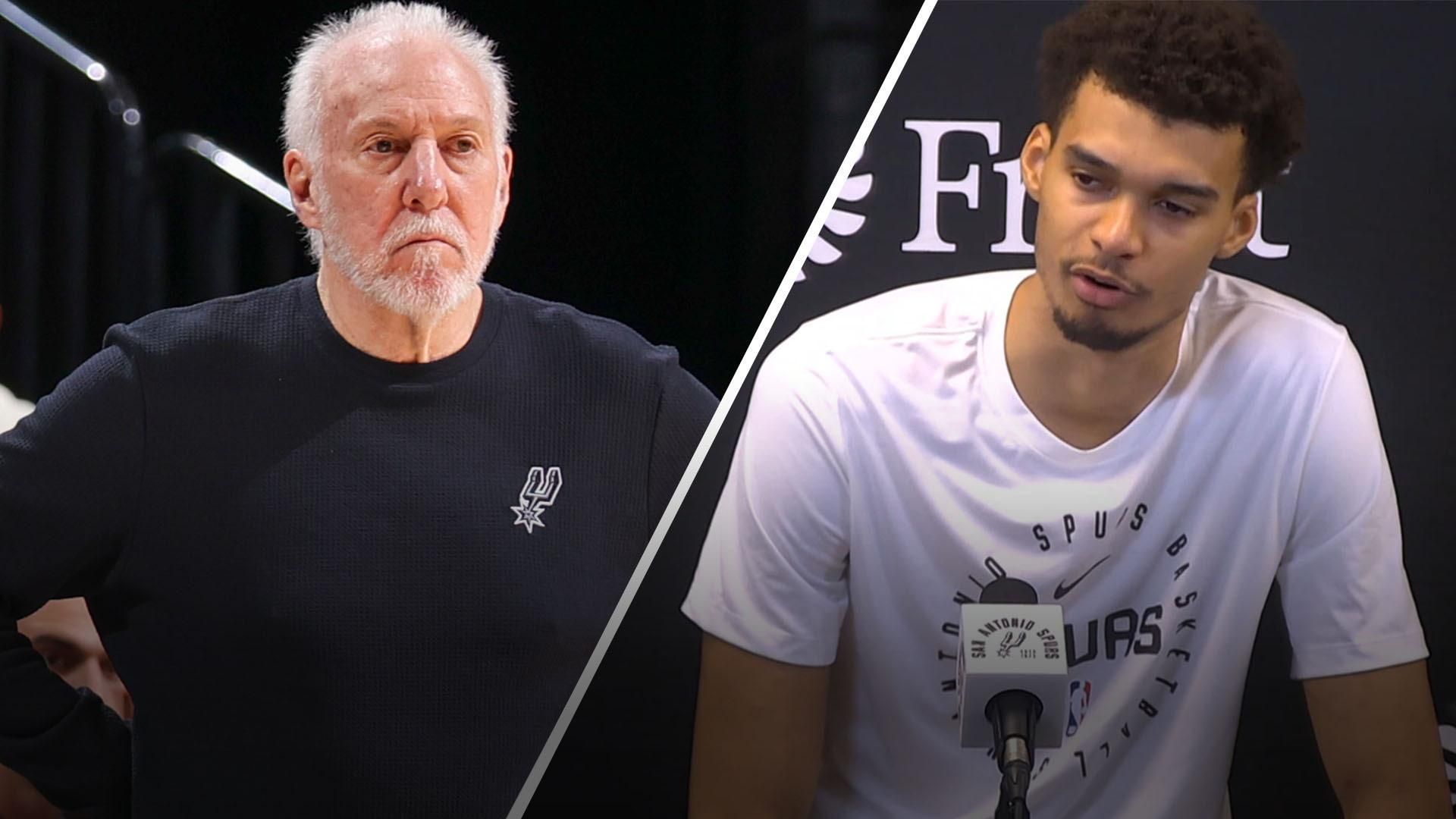 Wemby expects Coach Pop to come back soon - ESPN Video