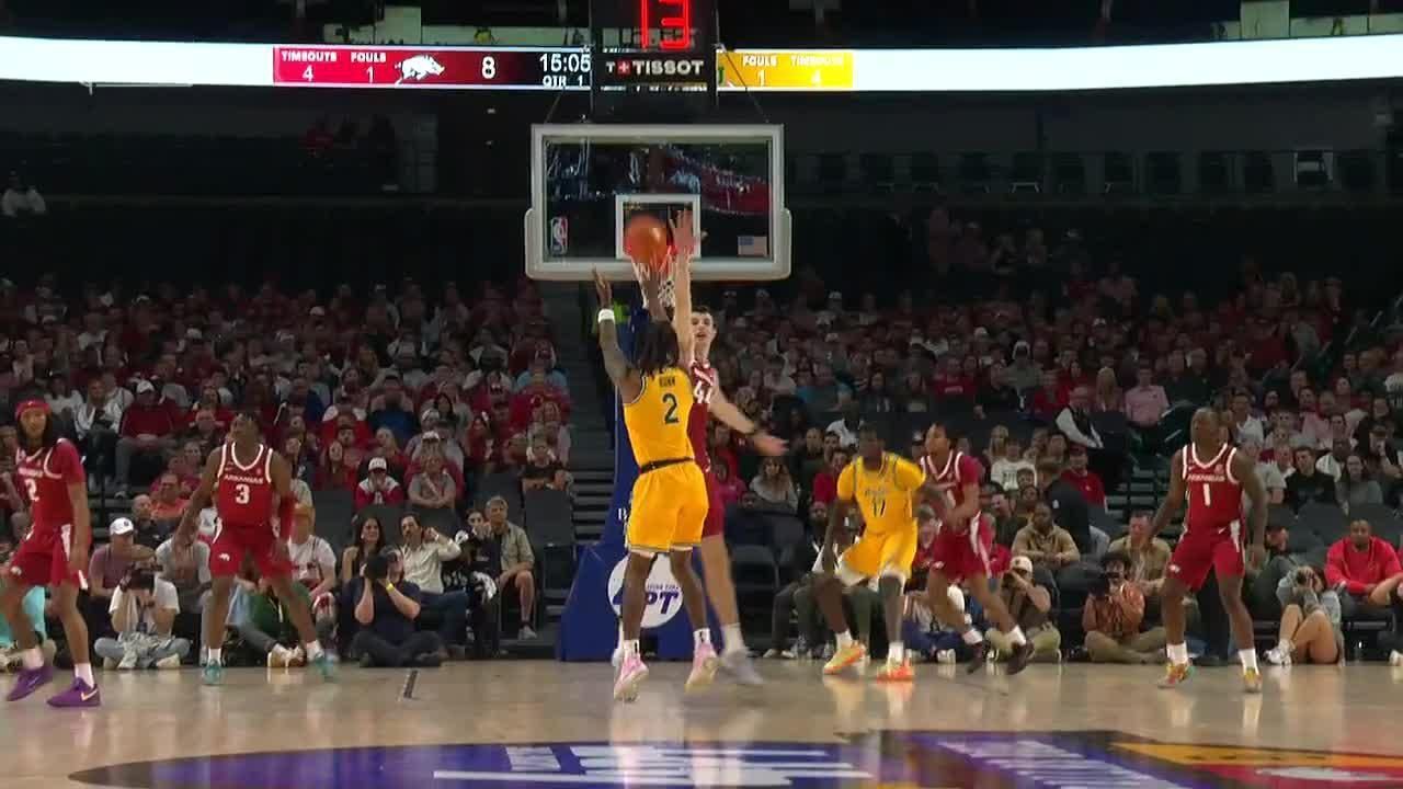 Jayden Nunn buries a 3 from the top of the key - ESPN Video