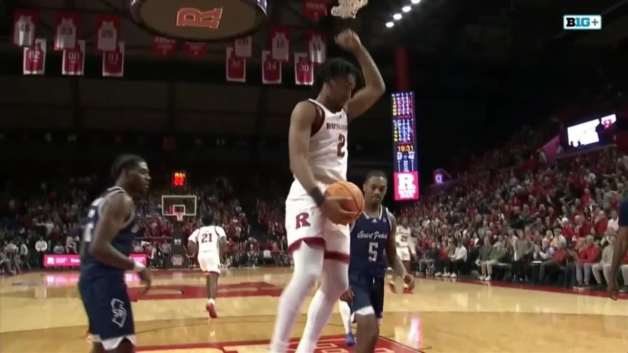 Dylan Harper gets up for the beautiful slam dunk - ESPN Video