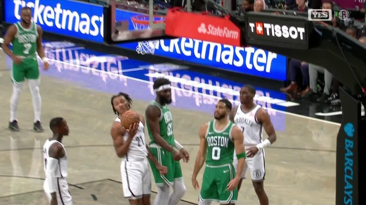 Jayson Tatum somehow gets the and-1 to fall - ESPN Video