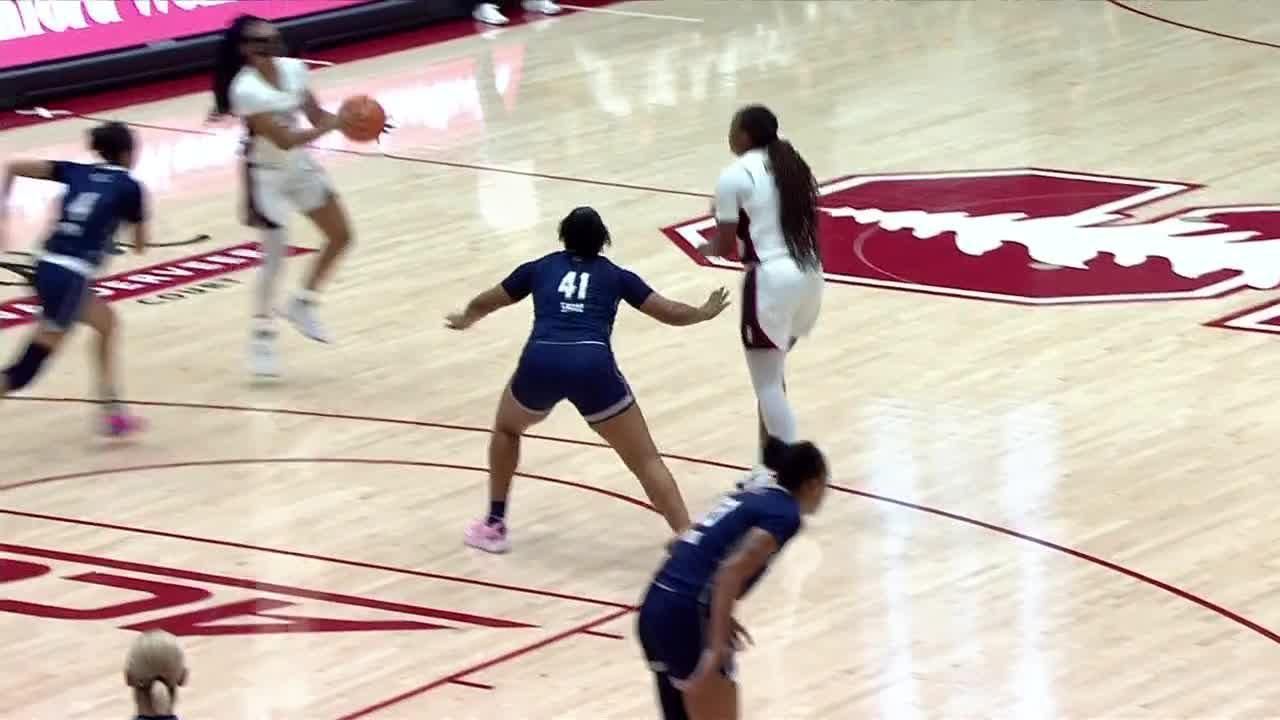 Jzaniya Harriel nails it from behind the arc - ESPN Video