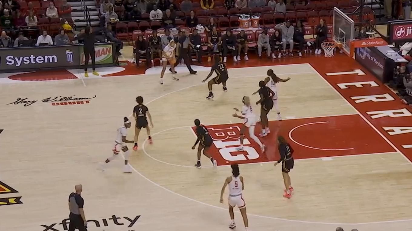 Maryland's Kaylene Smikle hits a deep 3-pointer - ESPN Video