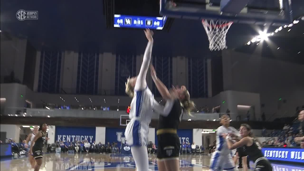 Clara Strack finishes through contact - ESPN Video