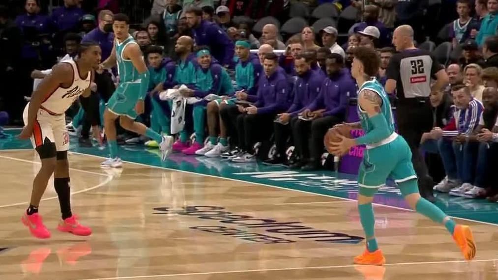 LaMelo dimes Brandon Miller with a half-court alley-oop - ESPN Video