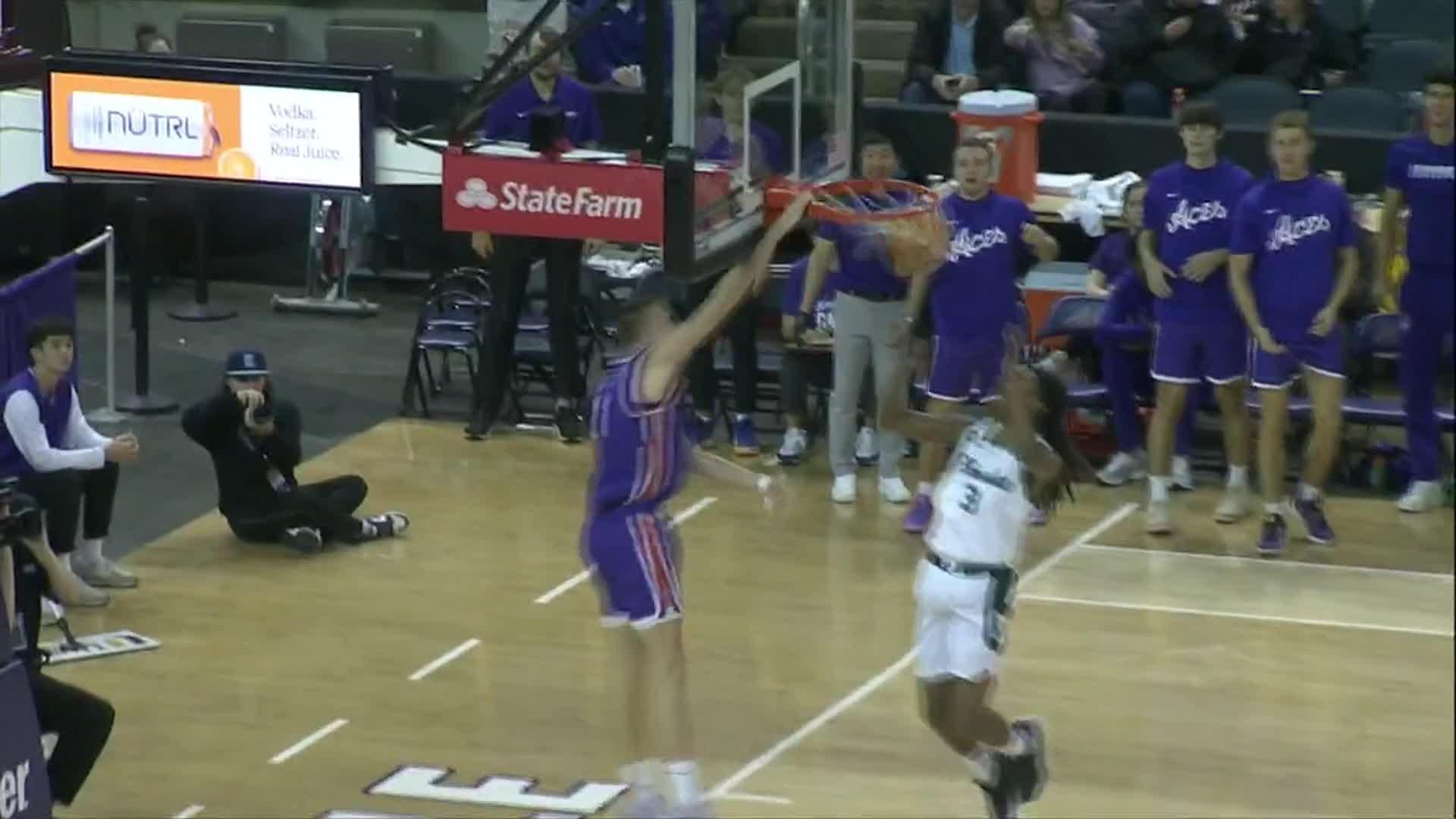Tanner Cuff rocks the rim with flush - ESPN Video