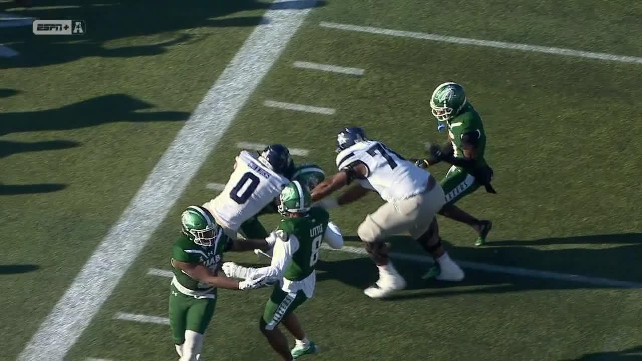 Tyjon Jones had an interception vs. Rice - ESPN Video