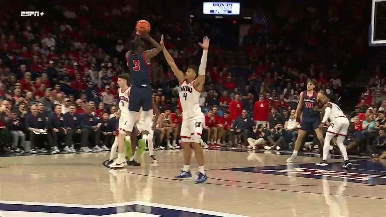 Trey Fort hits the trey vs. Arizona Wildcats - ESPN Video