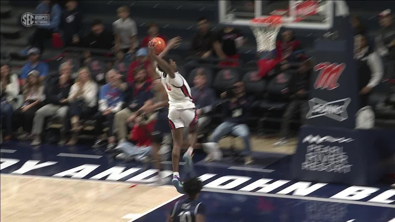 Malik Dia rocks the rim with slam - ESPN Video