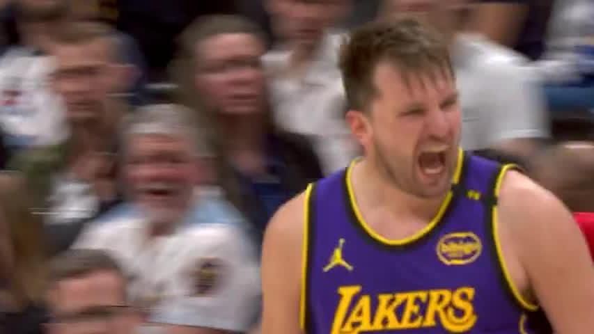 Luka gets hyped after hitting contested 3 - ESPN Video