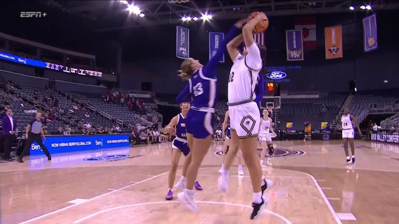 Brooke Coffey finishes through contact - ESPN Video