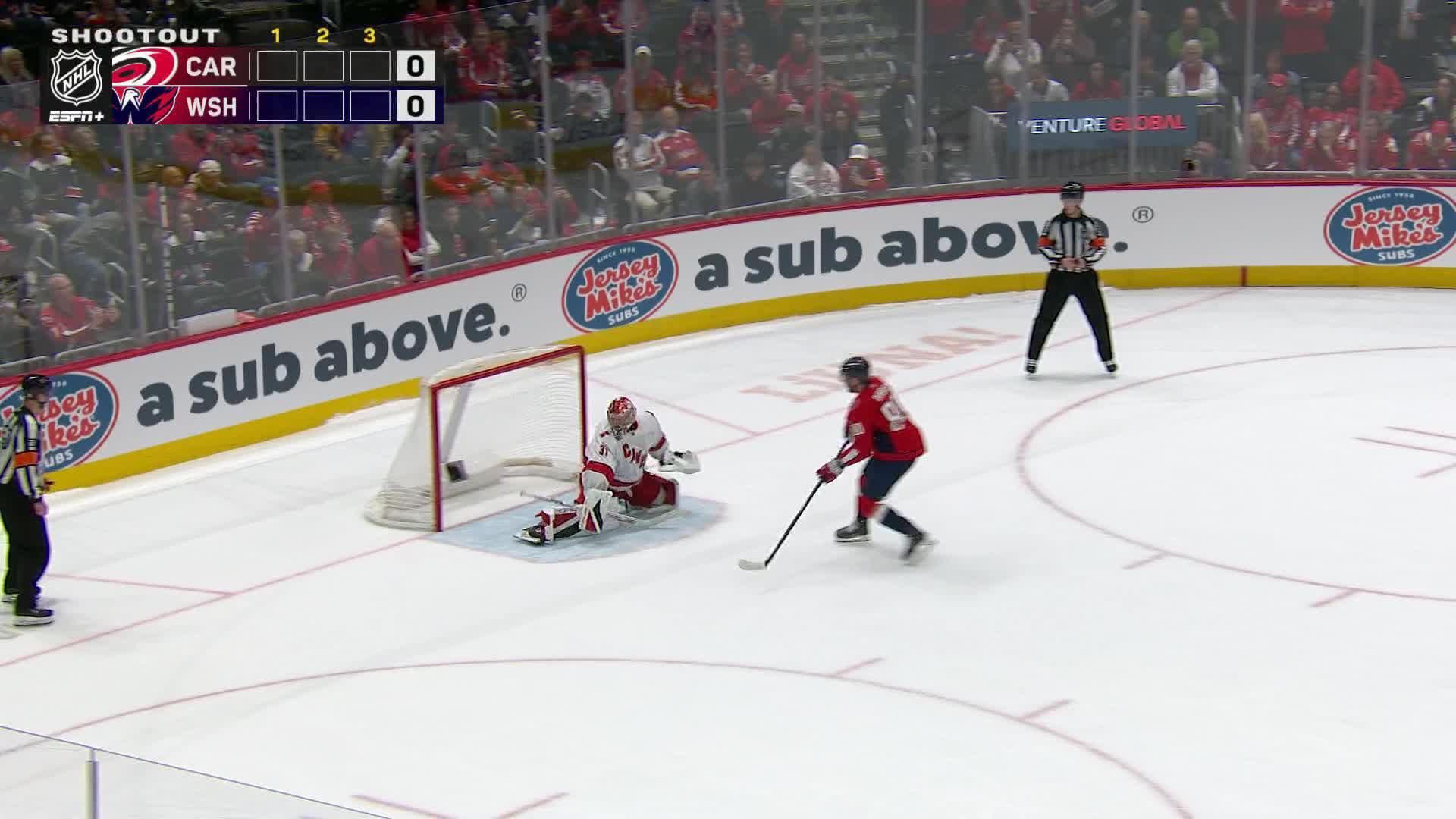 Capitals beat the Hurricanes in a shootout to secure the 1st playoff ...