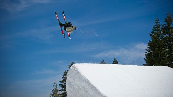 Vitaminwater's private park at Northstar for Gus Kenworthy, Kyle Mack ...