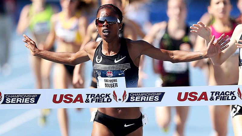 U.S. middle distance runner Treniere Moser out of worlds with hamstring ...