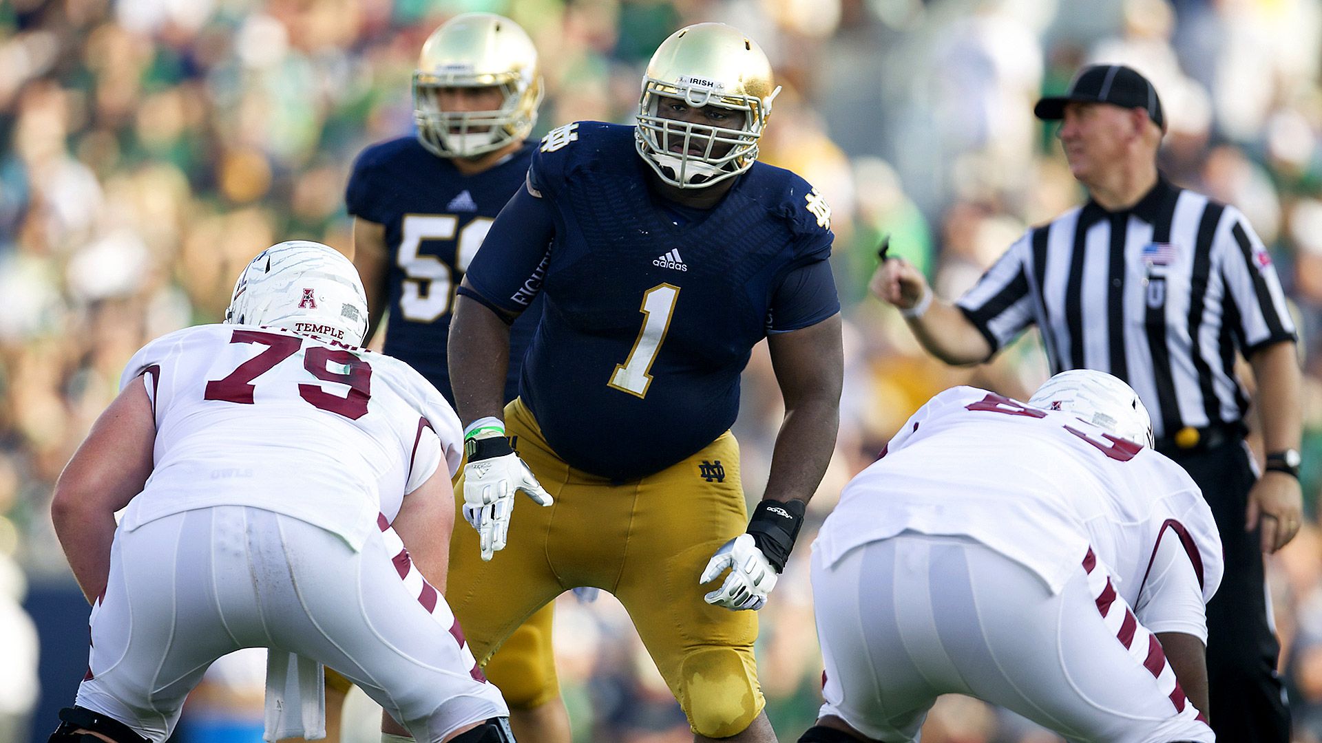 Stephon Tuitt, Zack Martin getting reinforcements on lines - Notre Dame ...
