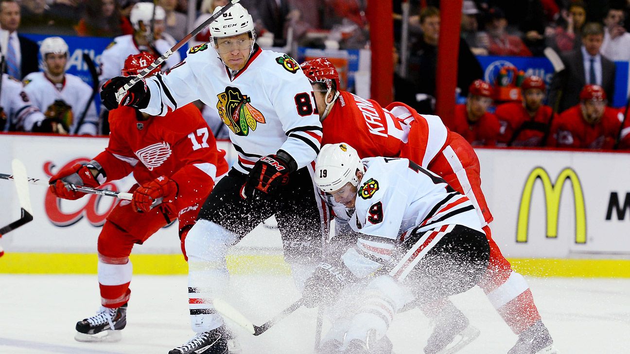 Hawks, Wings do everything to keep rivalry - ESPN - Chicago Blackhawks ...
