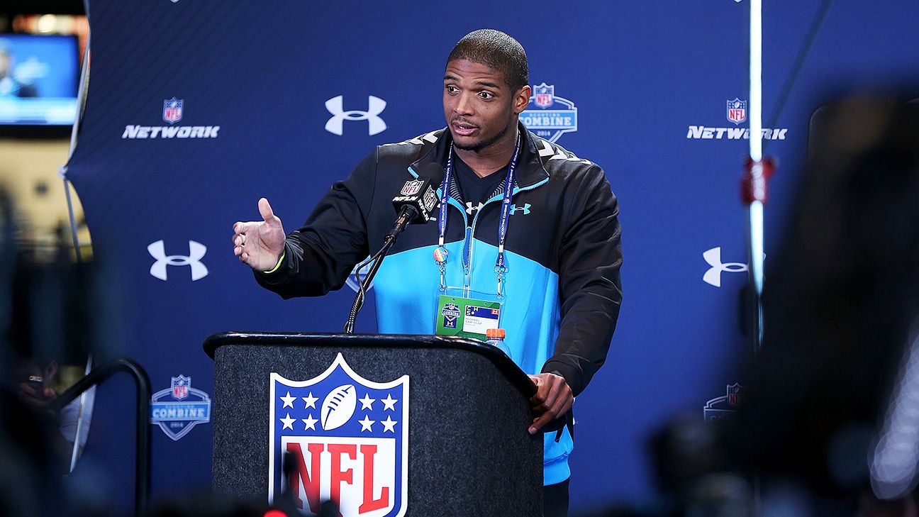 Michael Sam addresses media at NFL scouting combine - ESPN