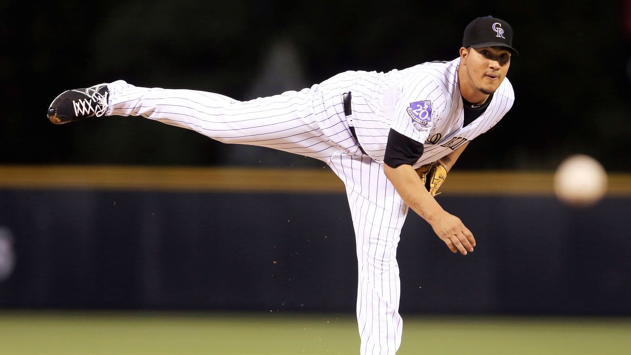 Jhoulys Chacin of Colorado Rockies out at least another week - ESPN