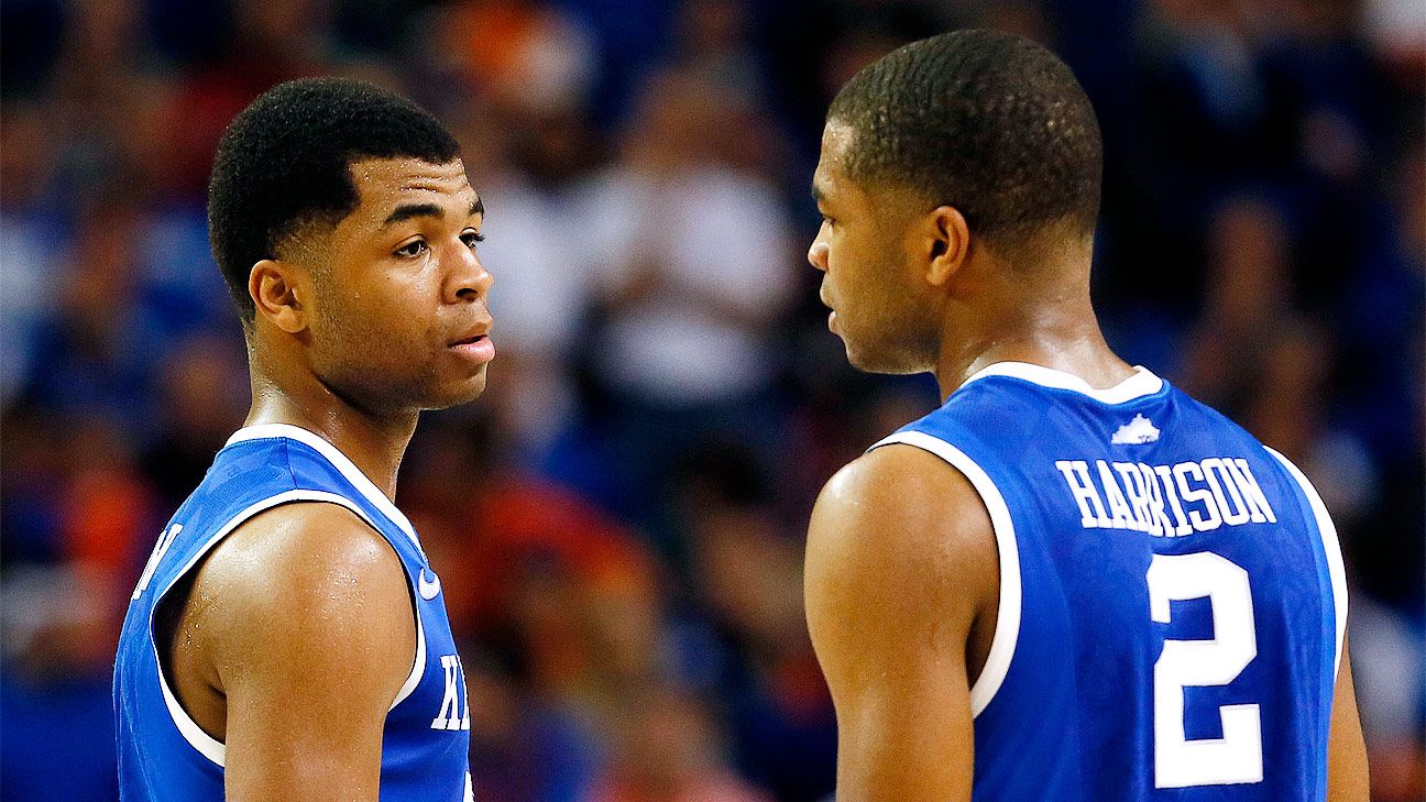 Freshman twins Aaron Harrison, Andrew Harrison to stay with Kentucky ...