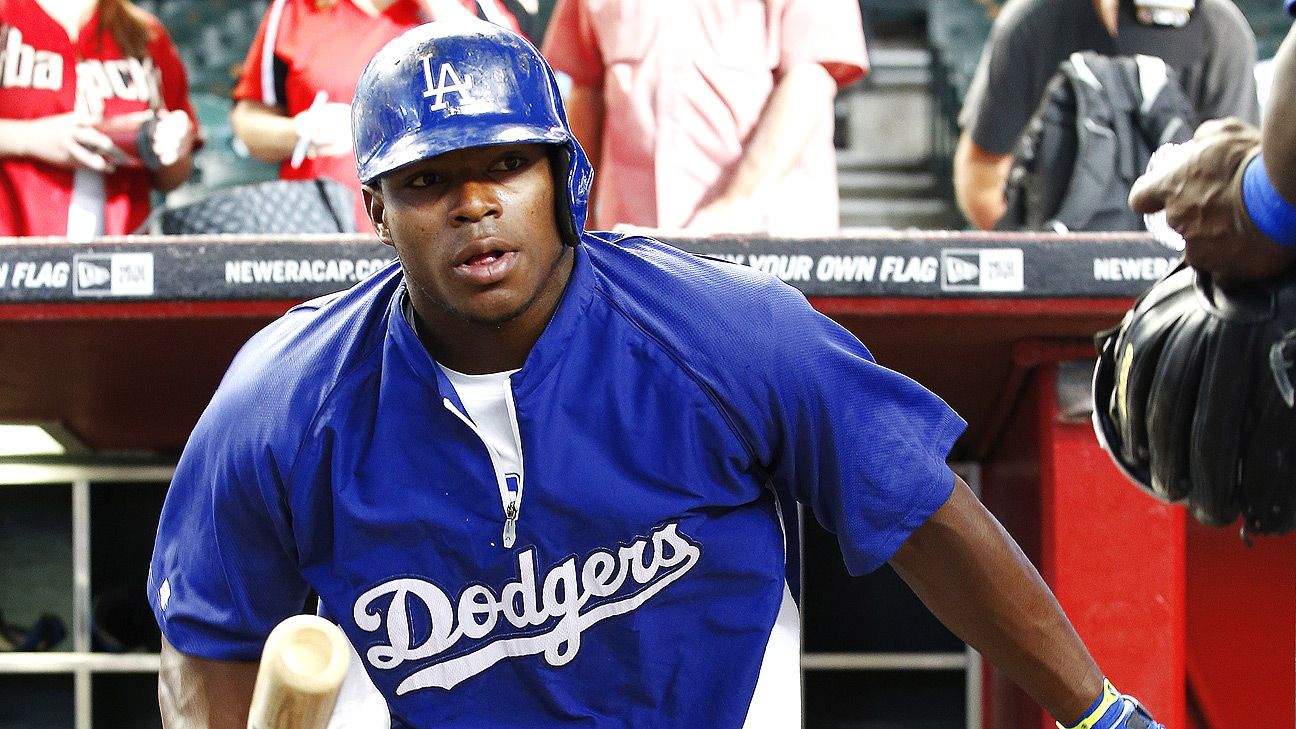 Yasiel Puig of Los Angeles Dodgers back in lineup after thumb injury - ESPN