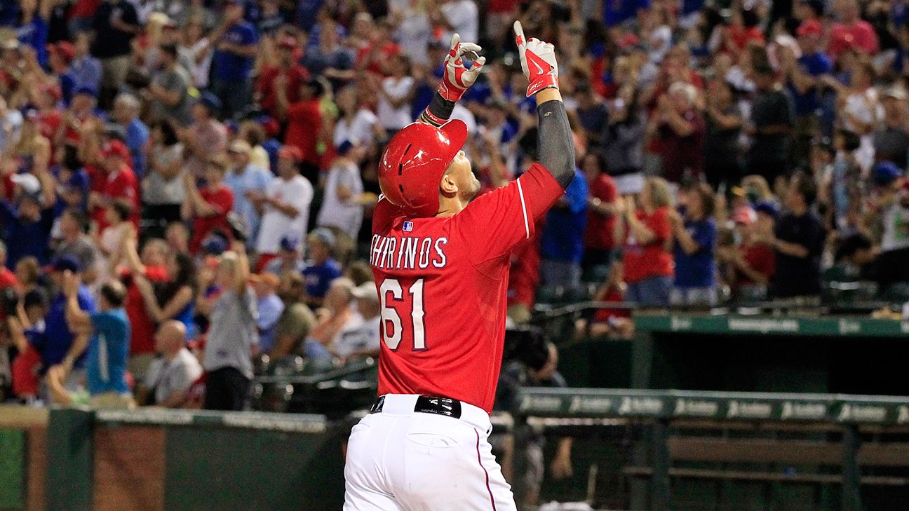 Texas Rangers catcher Robinson Chirinos wins local chapter's inaugural ...