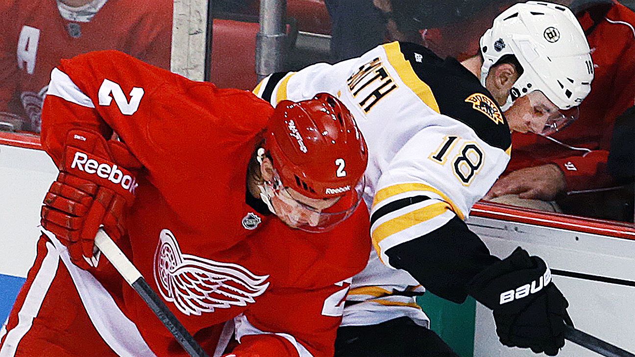 Brothers Smith face off: Bruins' Reilly vs. Red Wings' Brendan - ESPN ...