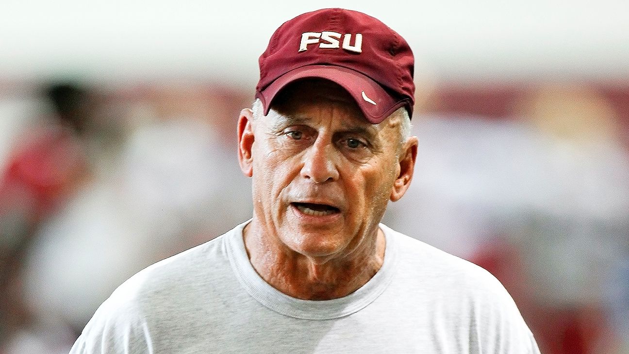 Florida State OL coach Rick Trickett is a big New England Patriots fan ...