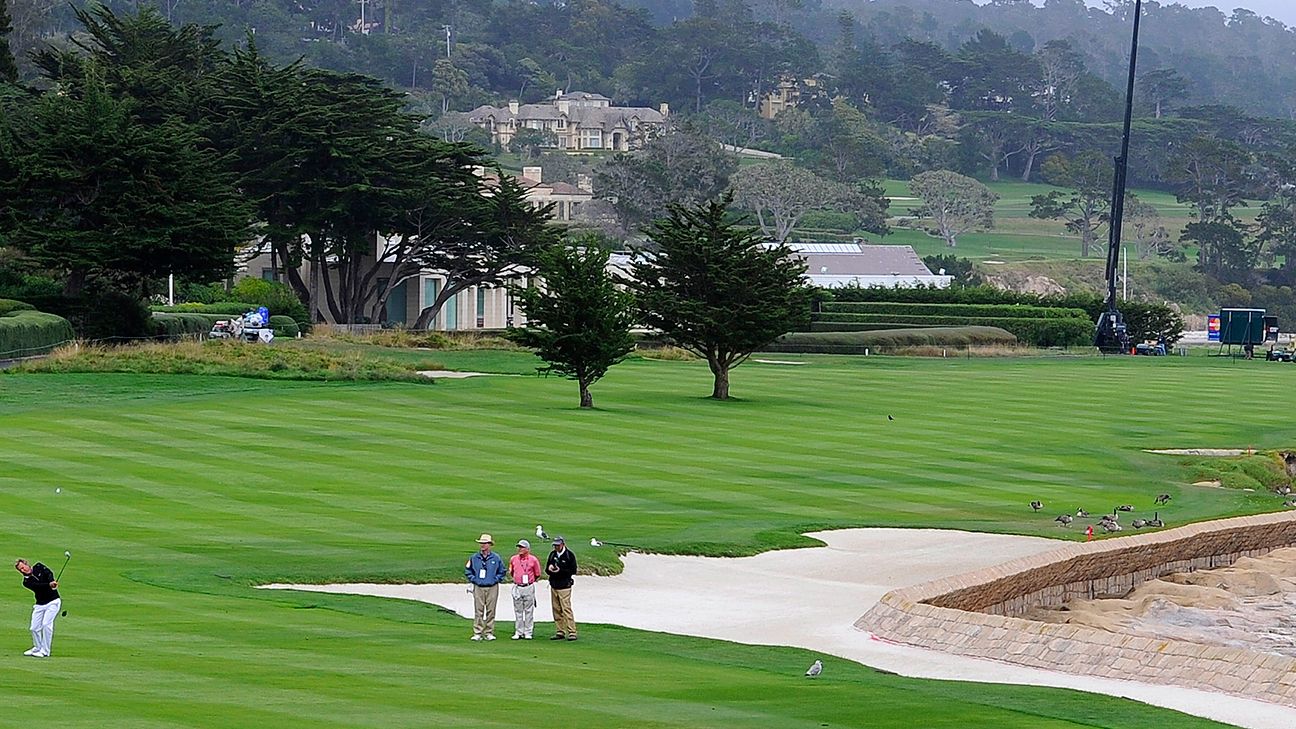 Pebble Beach loses tree on 18 - ESPN