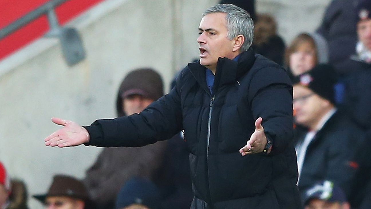 Jose Mourinho looks for some cheer as Chelsea go to 'Three Point Lane ...