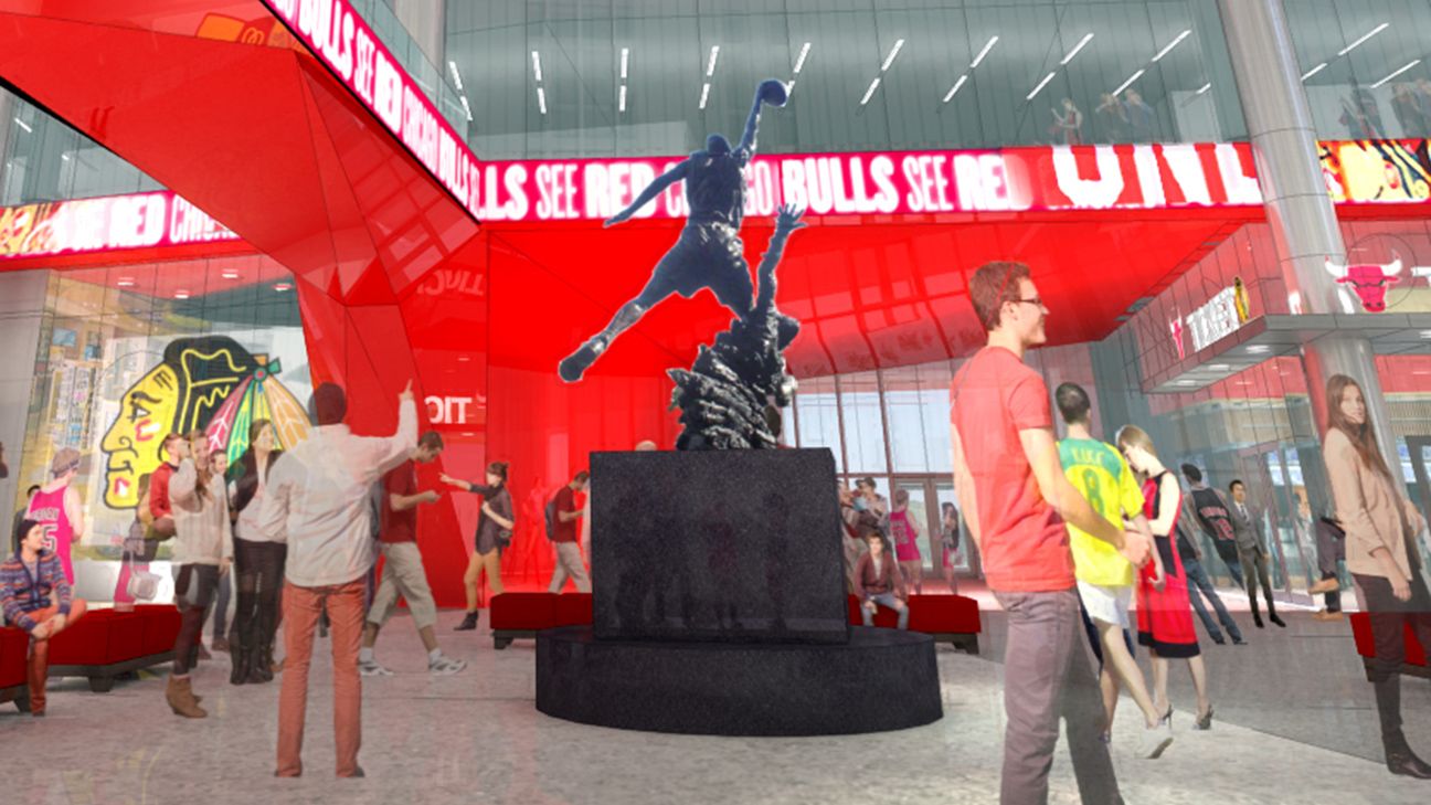 Michael Jordan statue moving indoors - ESPN - Jon Greenberg Blog- ESPN