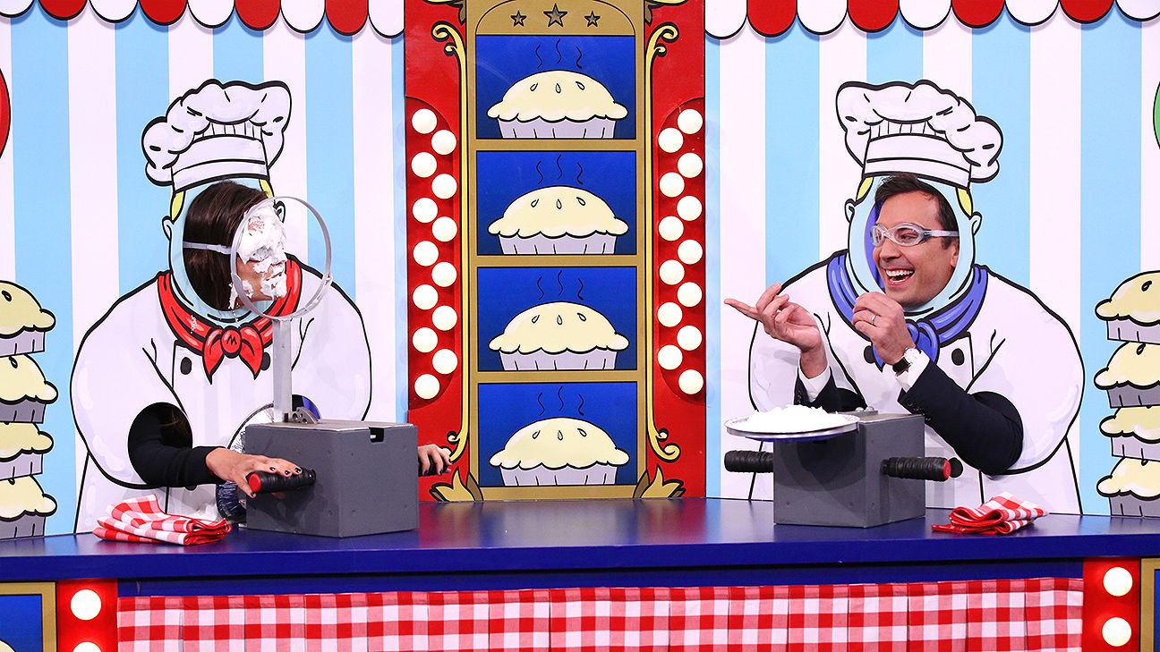 Why Jennifer Garner Left Jimmy Fallon With Pie On Her Face - ESPN