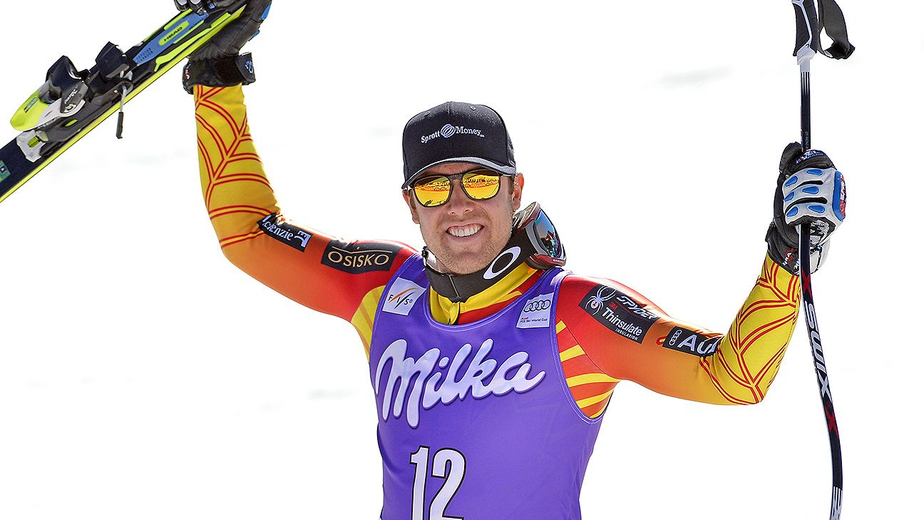 Dustin Cook gets 1st super-G title - ESPN