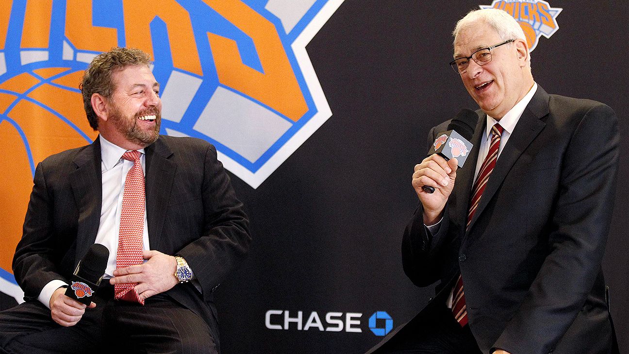 New York Knicks owner James Dolan believes Phil Jackson will turn team ...
