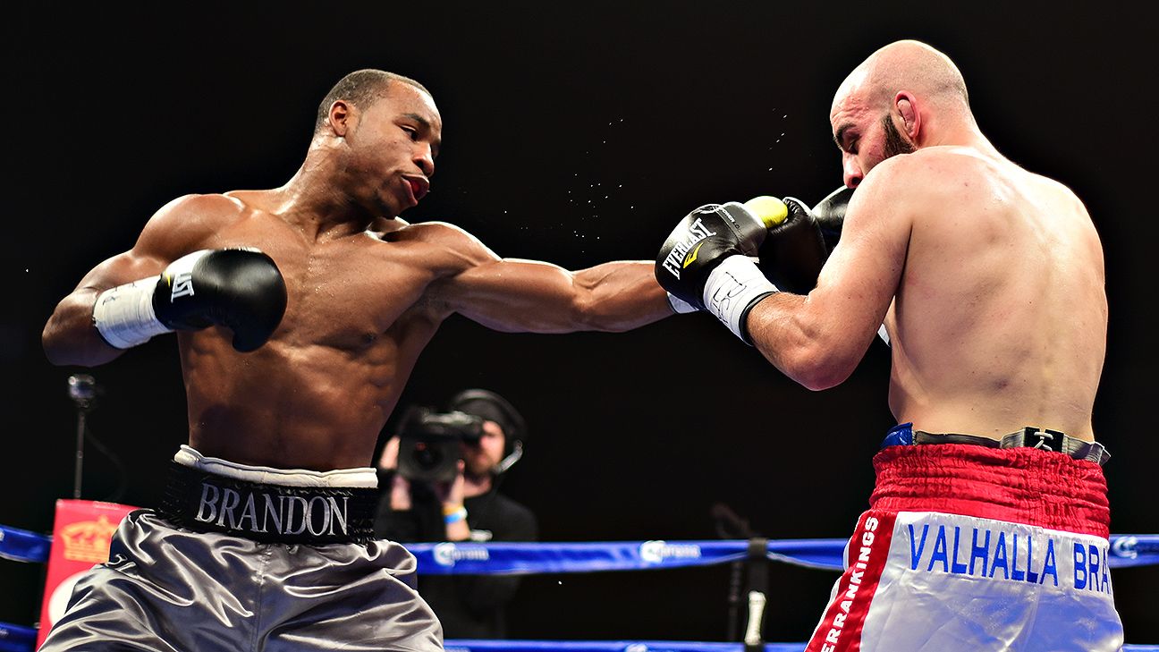 Brandon Adams stops Vito Gasparyan in Boxcino junior middleweight ...