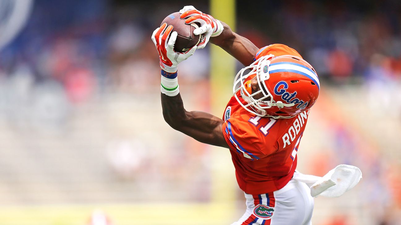 Demarcus Robinson of Florida Gators suspended vs. Florida State ...