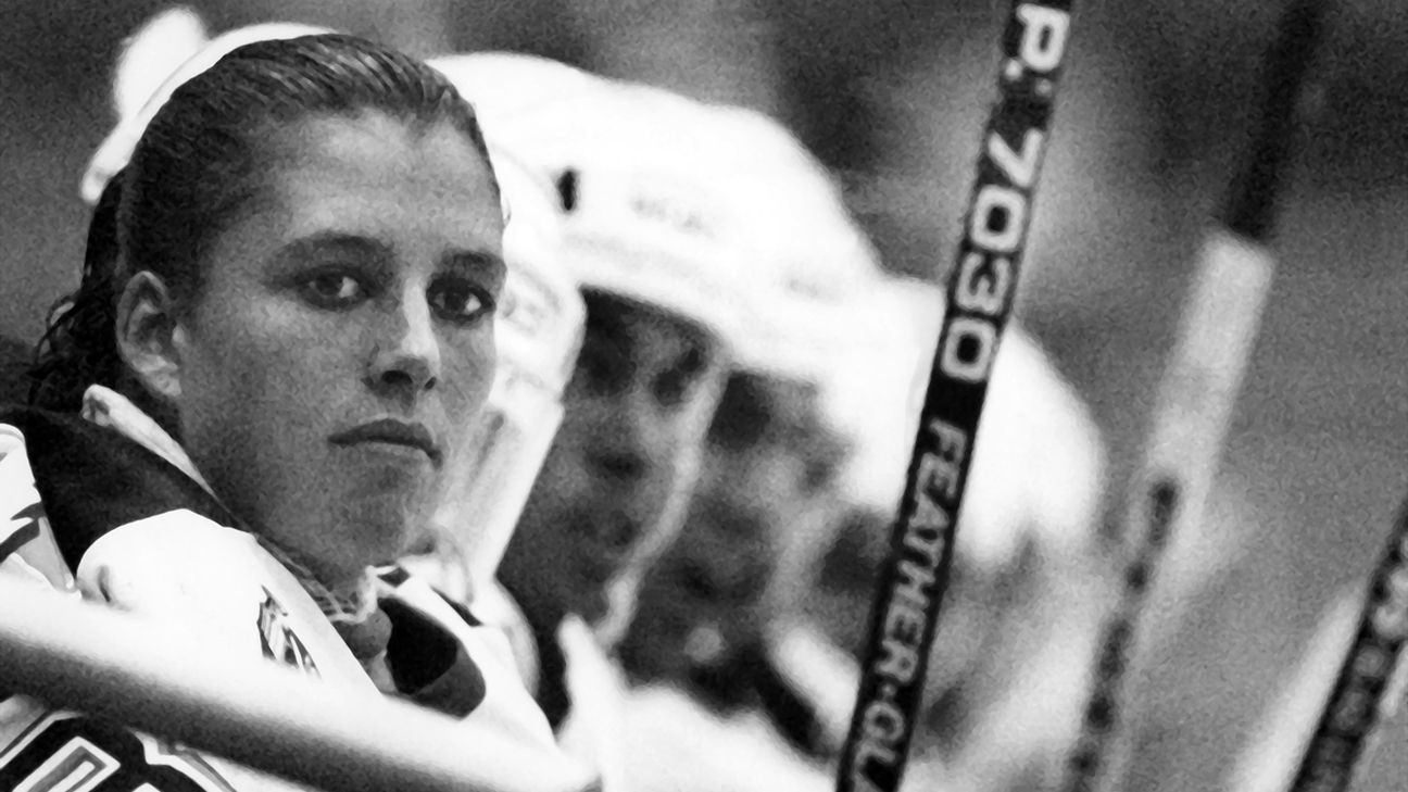 Manon Rheaume drops in on the Lightning after a long time away - ESPN ...