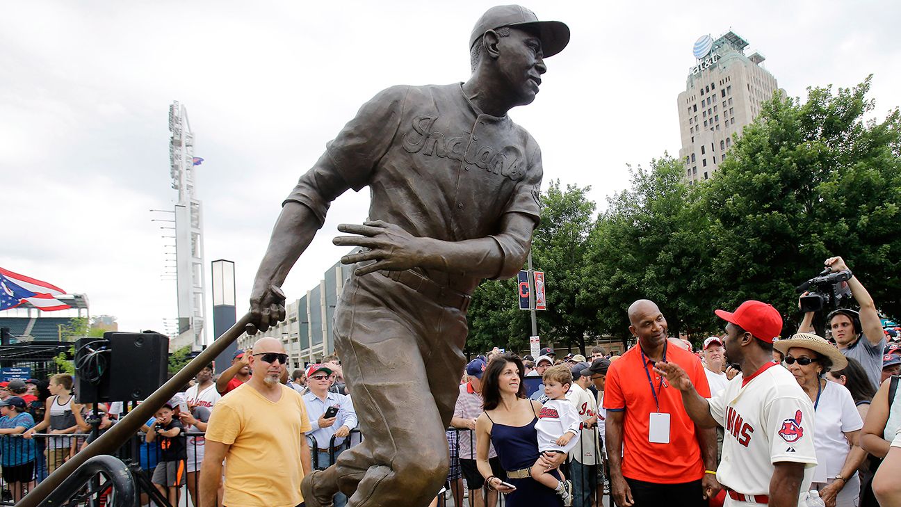 Indians honor Larry Doby by unveiling bronze statue outside Progressive ...