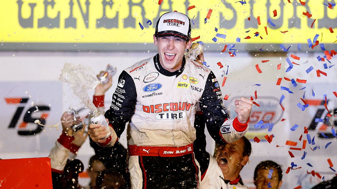 Ryan Blaney wins NASCAR Xfinity race at Iowa Speedway - ESPN