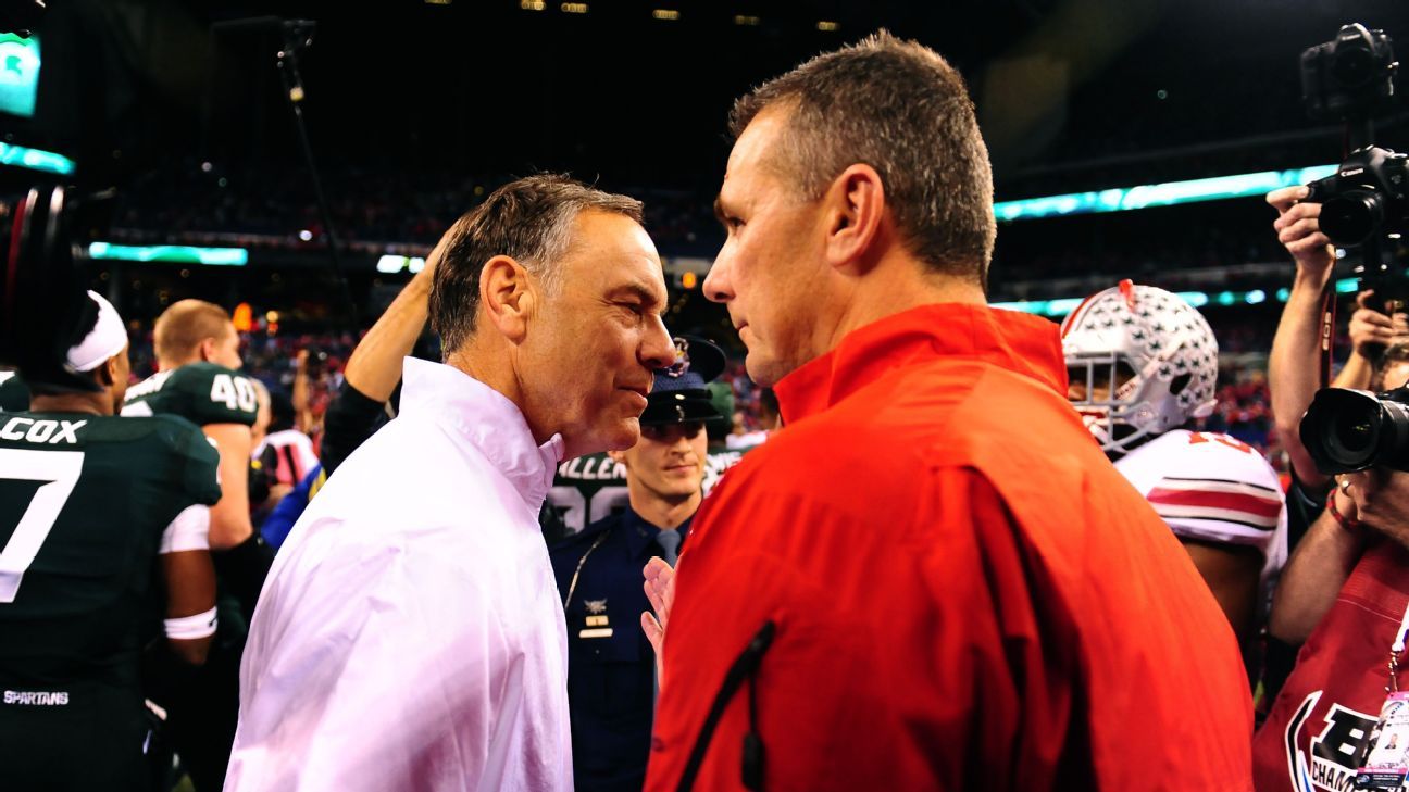 Urban Meyer, Mark Dantonio deny anti-Penn State recruiting tactics - ESPN