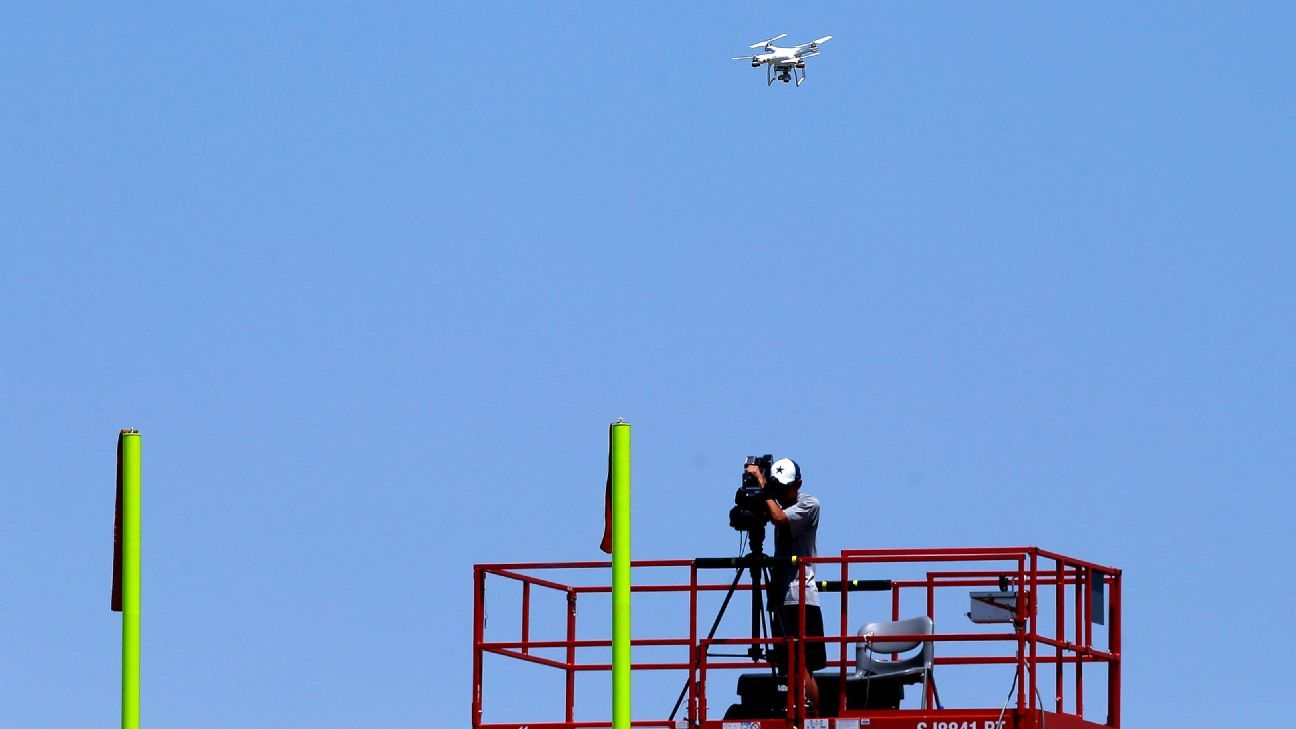 NFL teams can now film practices with drones; use prohibited on game ...