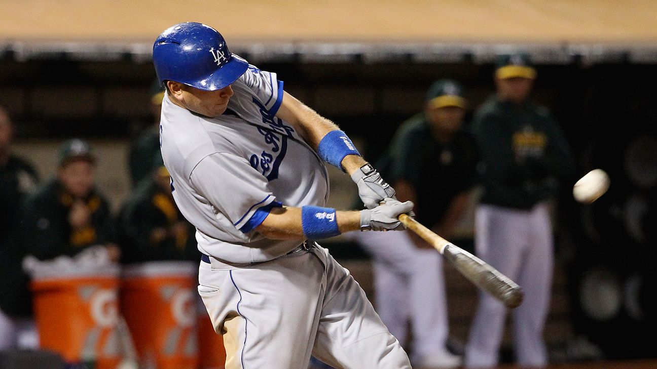 The swing that may have saved A.J. Ellis's career - Los Angeles ...