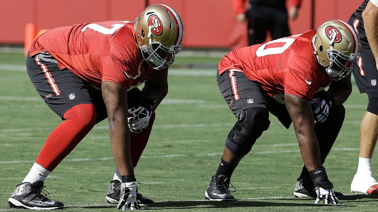 San Francisco 49ers' offensive line stall a work in progress - ESPN ...