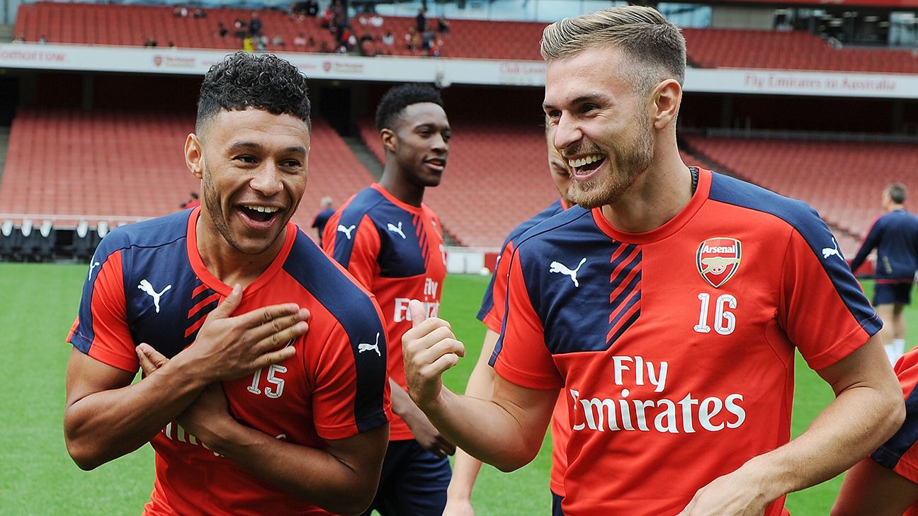 Arsenal's Alex Oxlade-Chamberlain Aaron Ramsey miss Manchester City ...