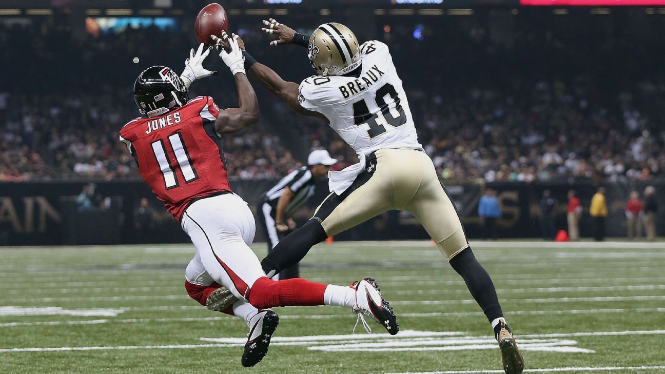 New Orleans Saints CB Delvin Breaux not elite but limited Julio Jones ...