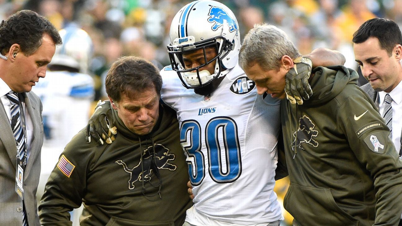 Detroit Lions' Josh Wilson stays involved despite being on IR - ESPN ...