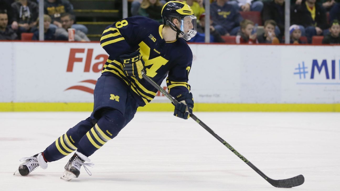 Michigan's Kyle Connor, Boston College's Thatcher Demko, Harvard's ...