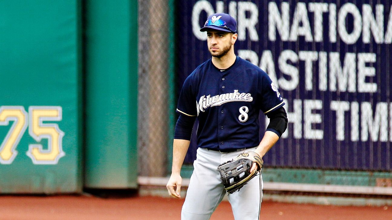 Ryan Braun of Milwaukee Brewers returning to left field - ESPN